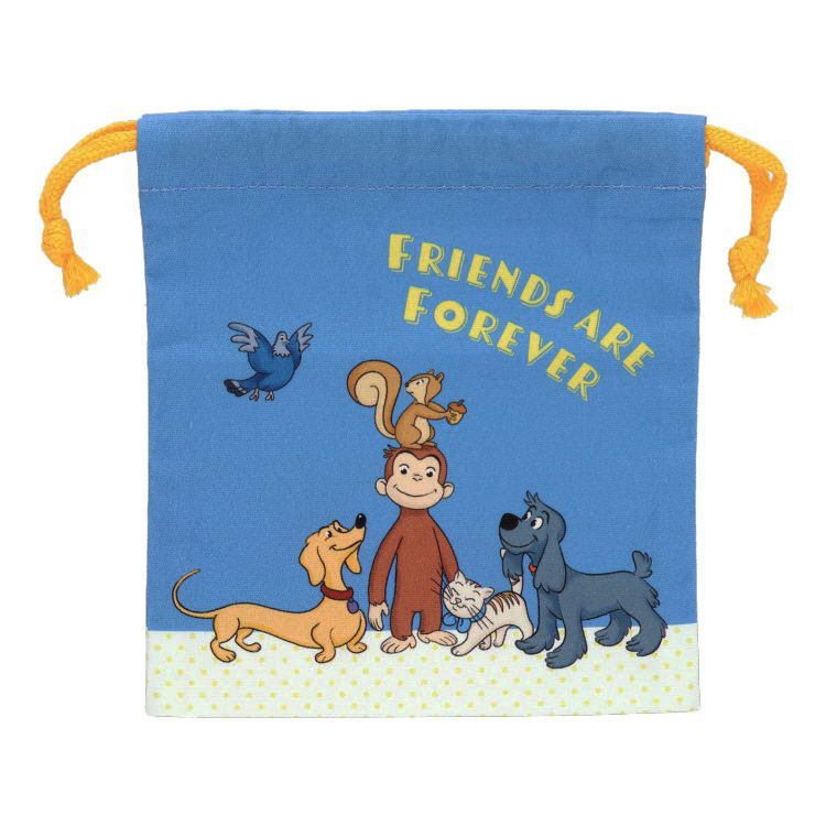 おさるのジョージ 巾着 - おさるのジョージ公式オンラインストア 365CURIOUS